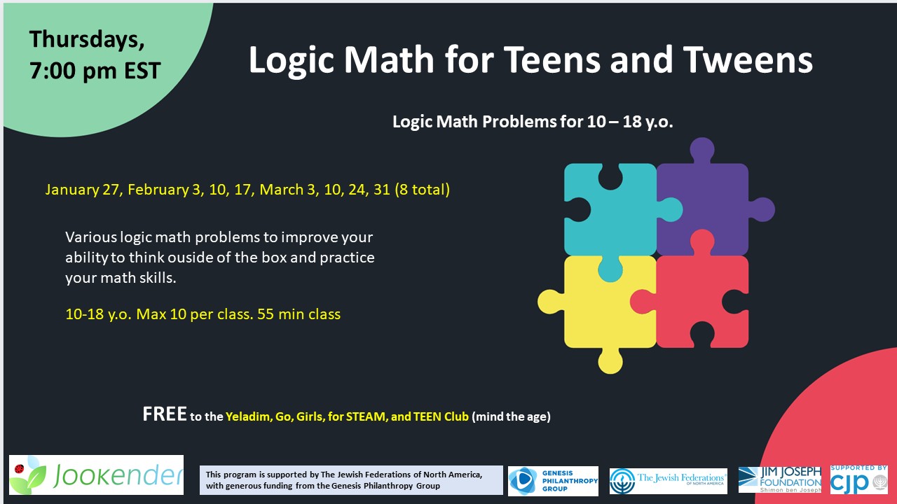 Logic Math for Teens and Tweens